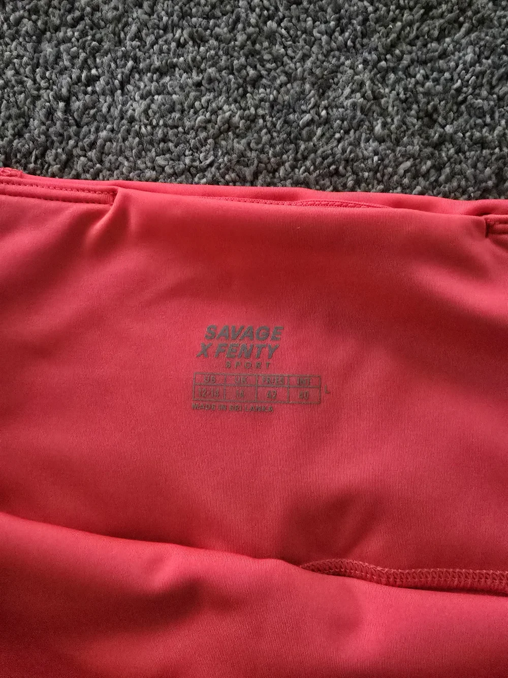 Savage X Fenty | Other | Savage X Fenty Red Activewear Top Leggings ...